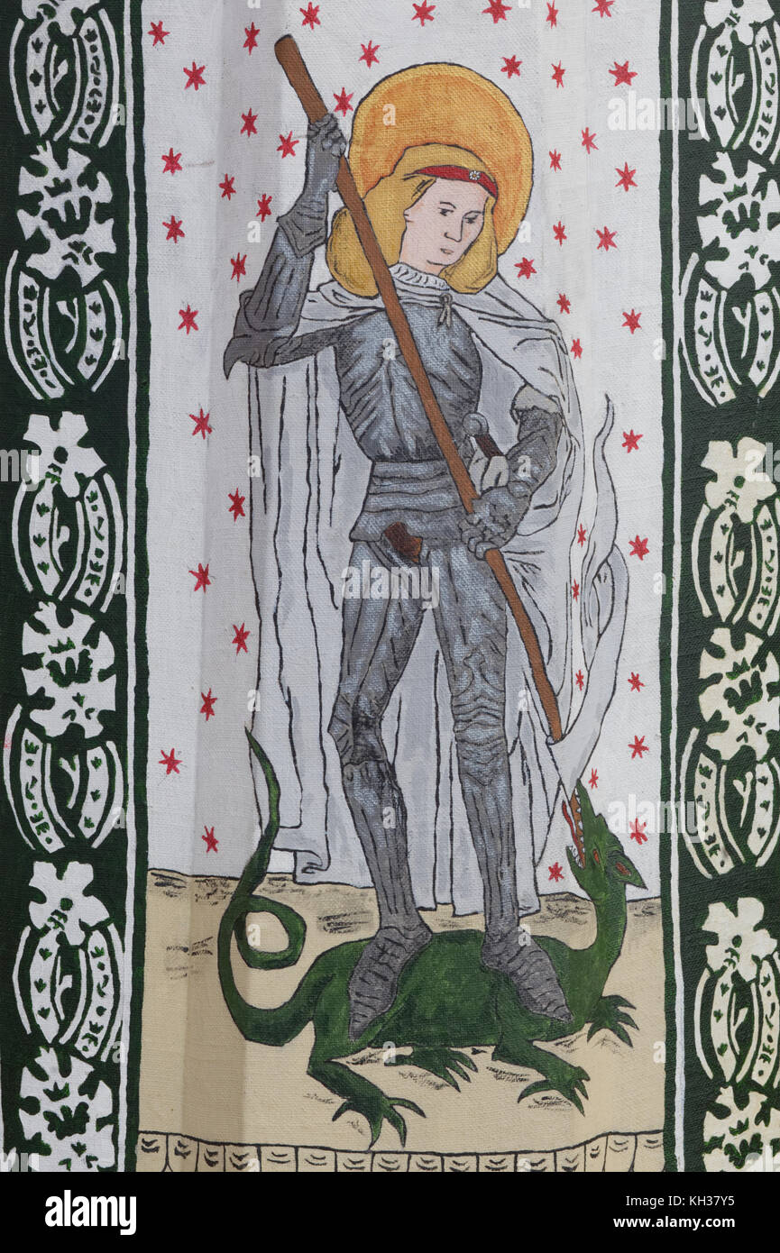 Saint george killing the dragon on foot hi-res stock photography and ...