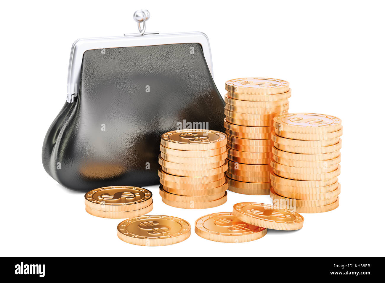 Coin purse white hi-res stock photography and images - Alamy