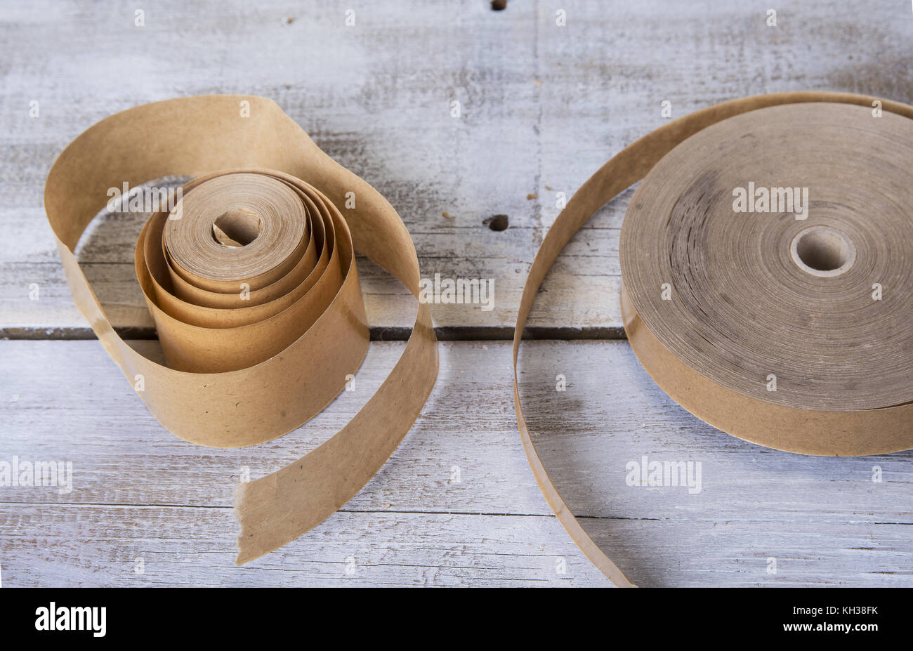 Old paper tape for school and household use Stock Photo - Alamy