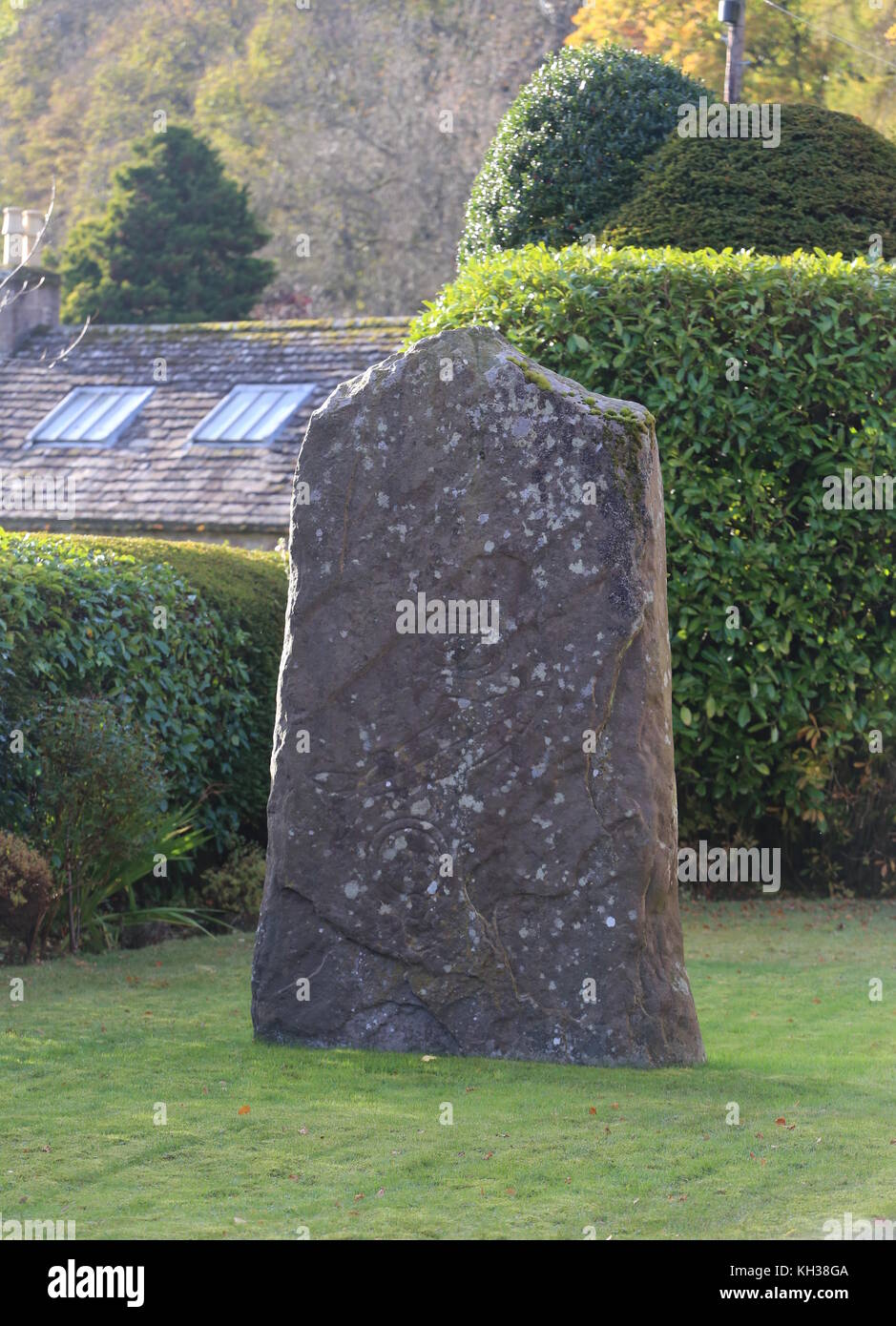 Manse Symbol Stone Glamis Angus Scotland November 2017 Stock Photo - Alamy