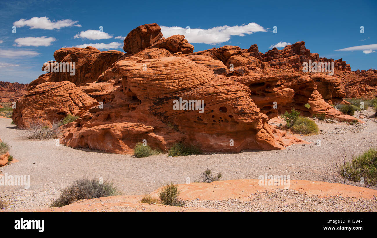 Beehive rock formations in Valley of Fire State Park, Nevada, USA Stock ...