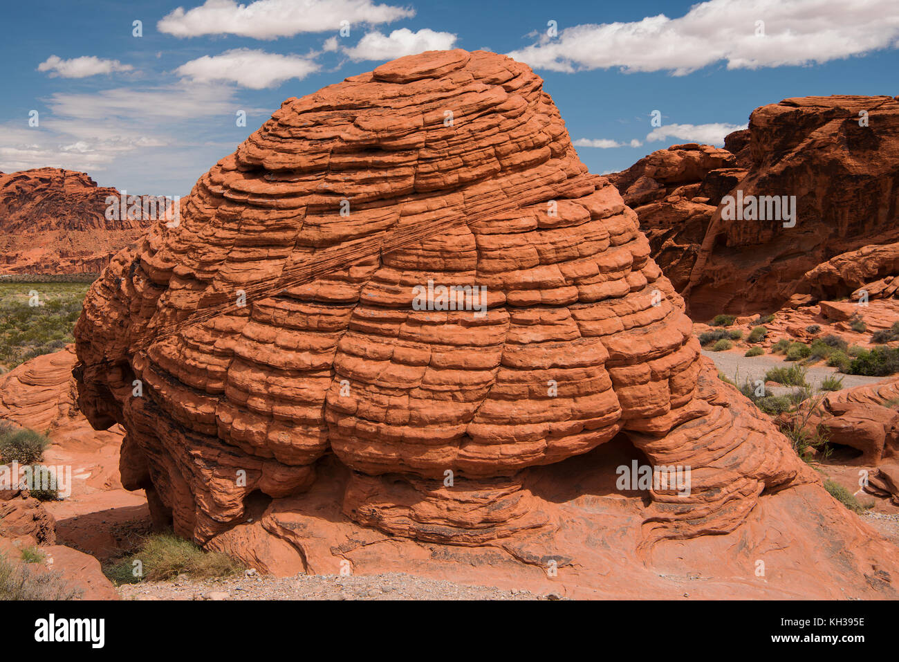 Rock formation called Beehive at the Valley of Fire State Park in ...