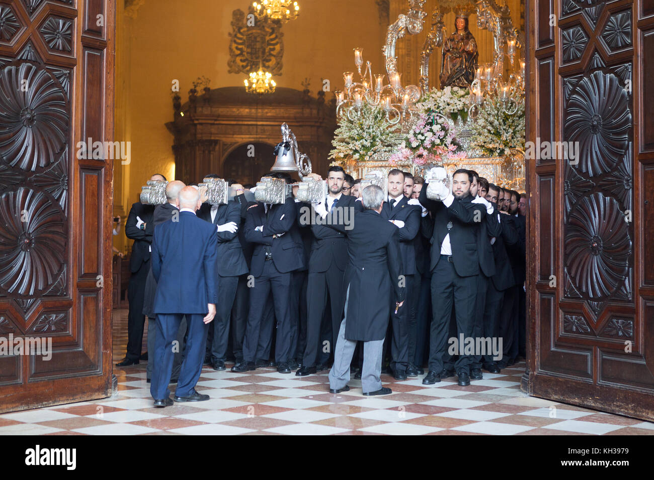 Each year in the month of september in Málaga the day of Virgen de la ...