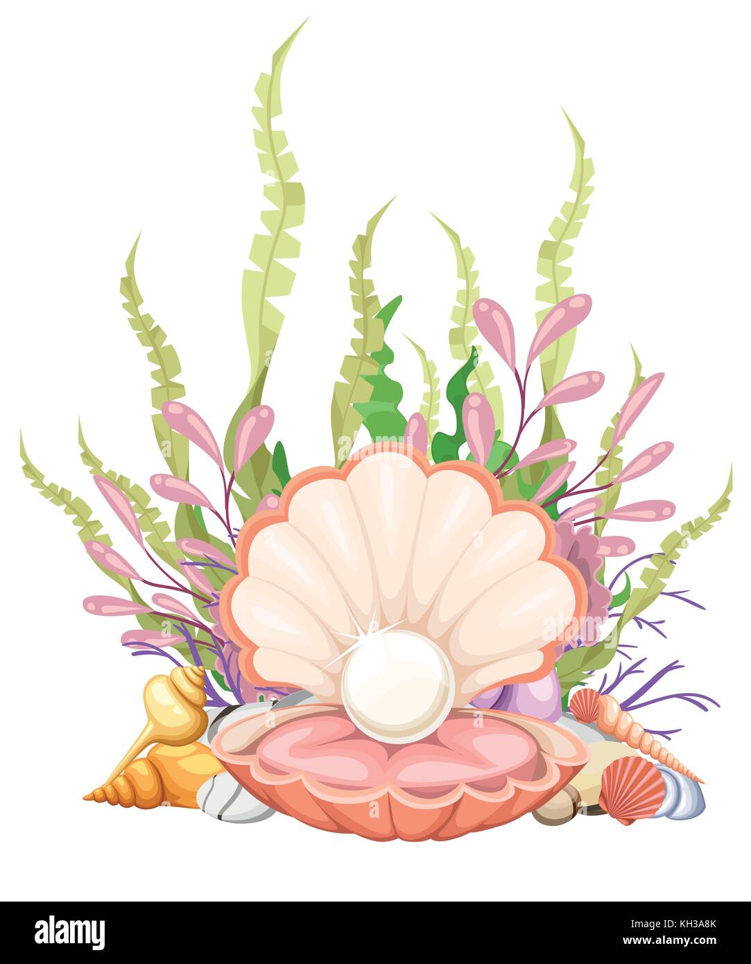 Pearls In Shell Clip Art