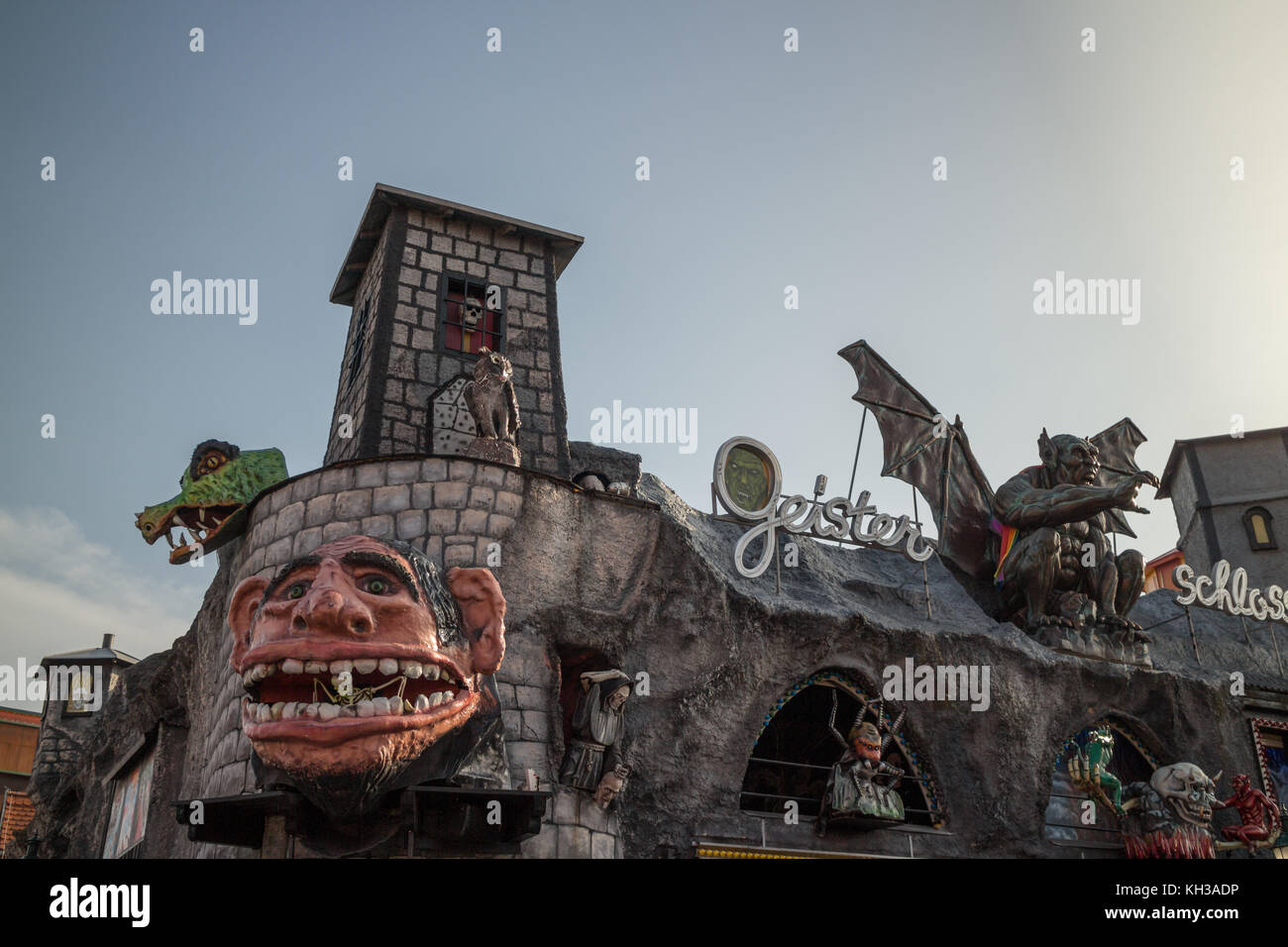 Amusement park , Ghosts house Prater Vienna Austria 26 August 2017 ...