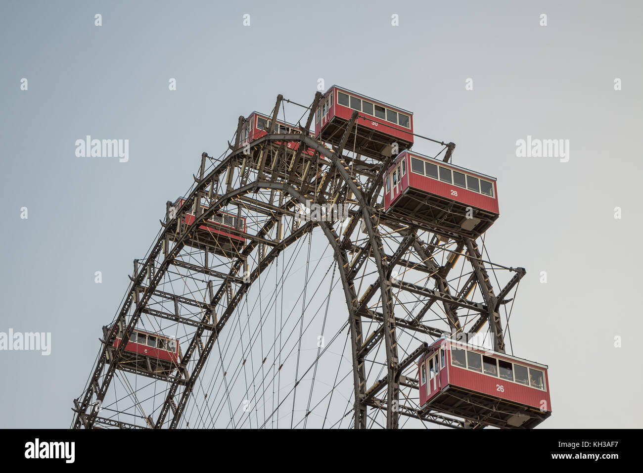 Ferris wheel, Vienna Prater, Vienna Austria, August 26 2017 Stock Photo ...