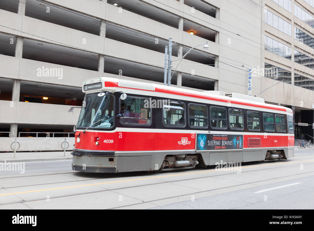 Toronto, Canada - Oct 11, 2017: Historic streetcar in the city of ...