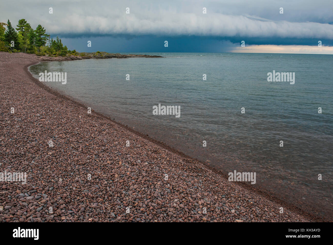 Cobblestone Beach, Hunter's Point Park, Keweenaw Peninsula, Michigan ...
