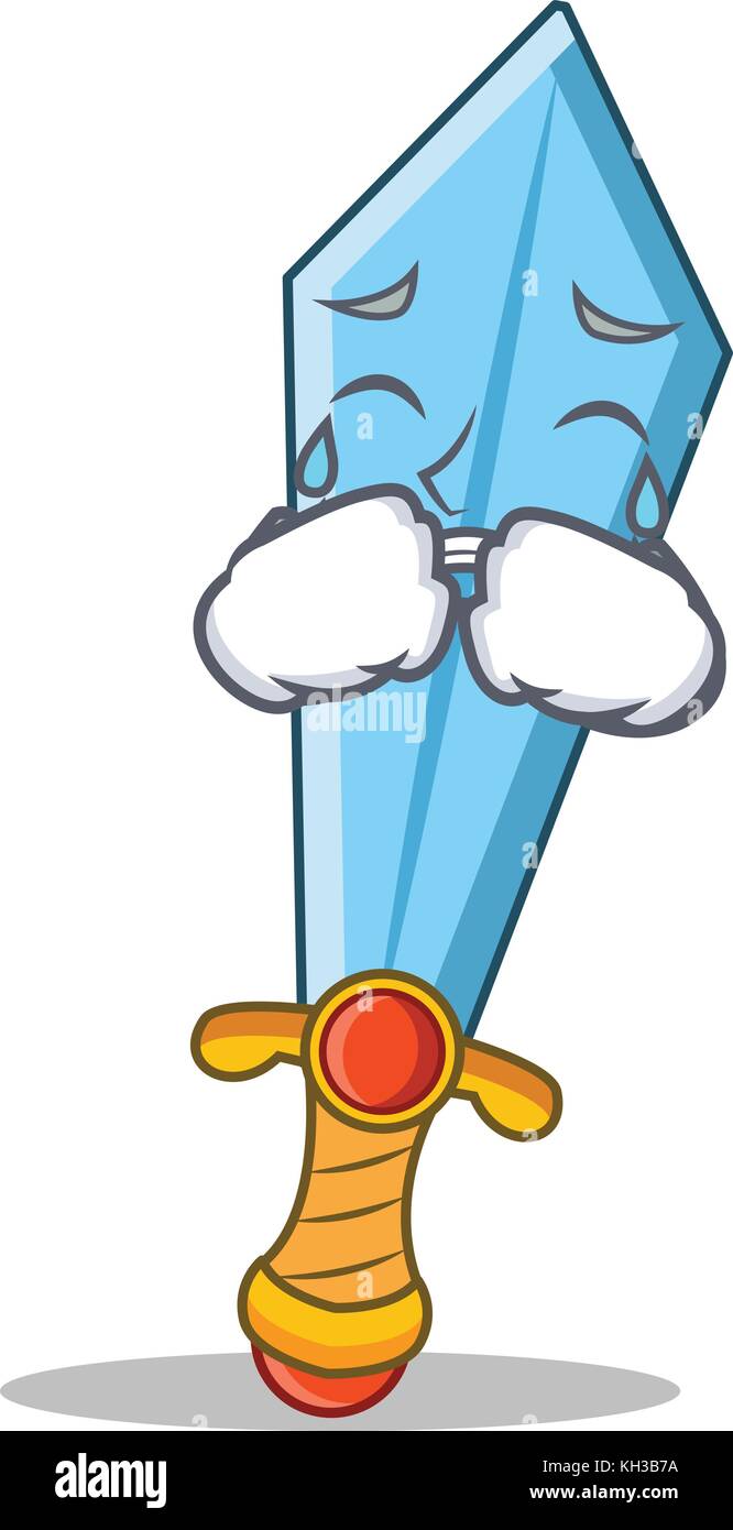 Crying sword character cartoon style Stock Vector Image & Art - Alamy
