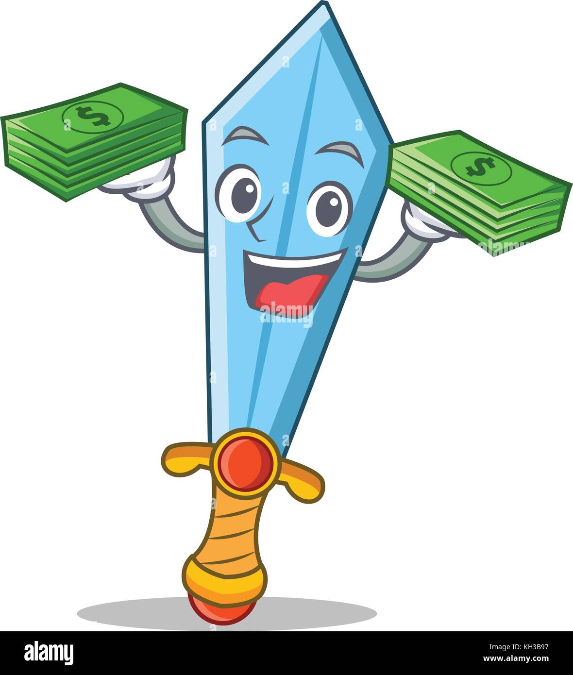 With money sword character cartoon style Stock Vector Image & Art - Alamy