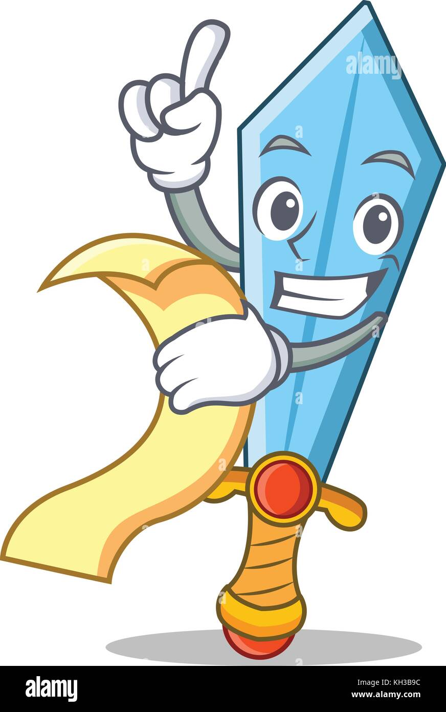 With menu sword character cartoon style Stock Vector Image & Art - Alamy