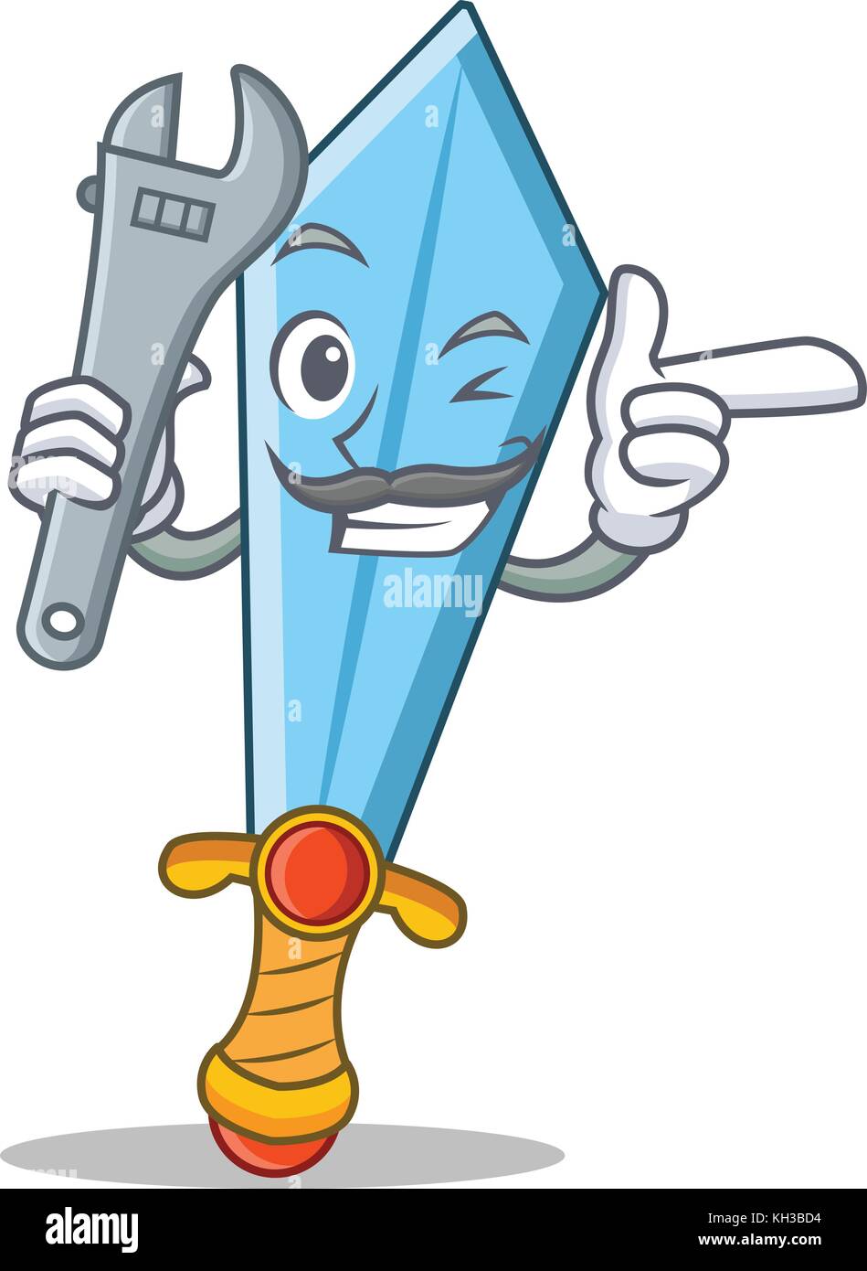 Mechanic sword character cartoon style Stock Vector Image & Art - Alamy