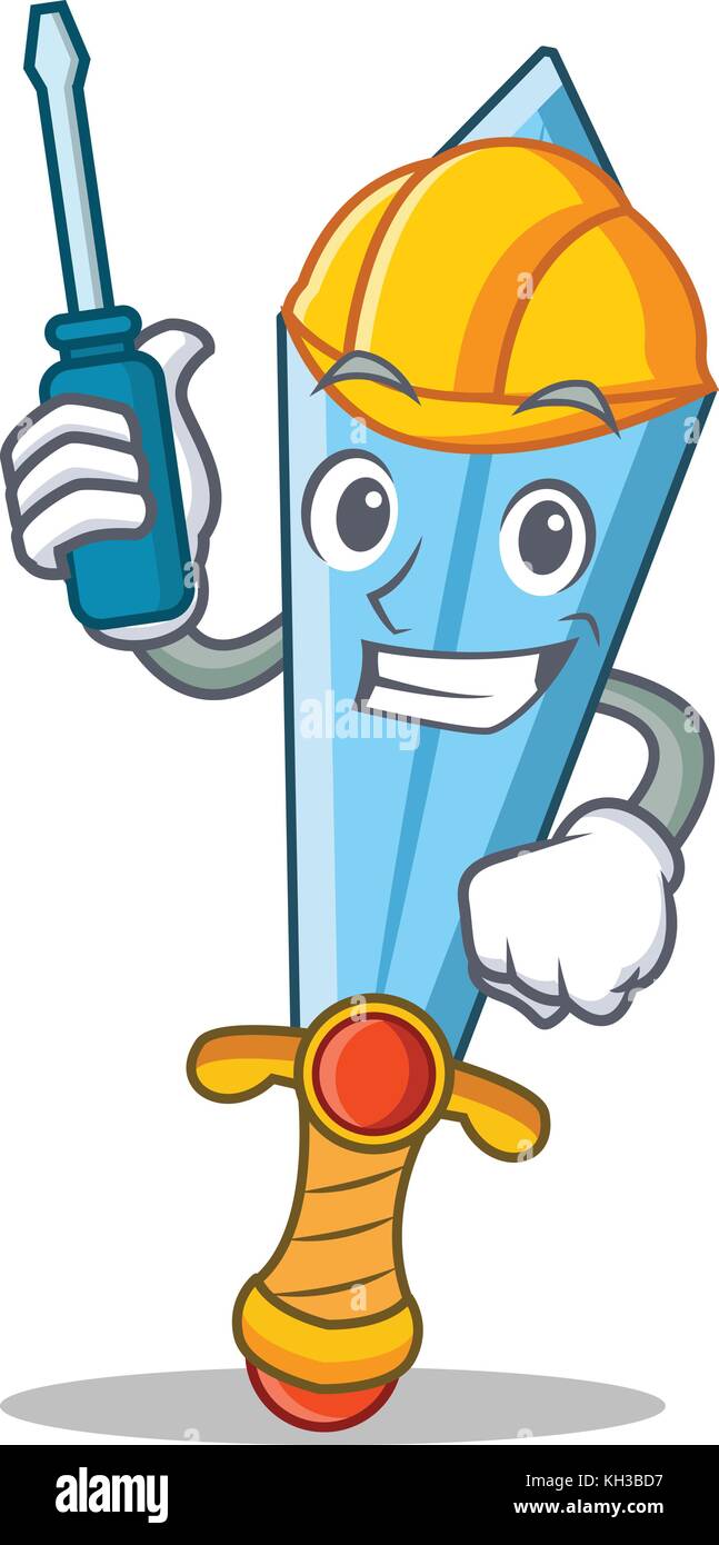 Automotive sword character cartoon style Stock Vector Image & Art - Alamy