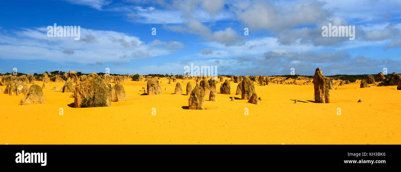 The Pinnacles in the Nambung National Park, Western Australia. The ...
