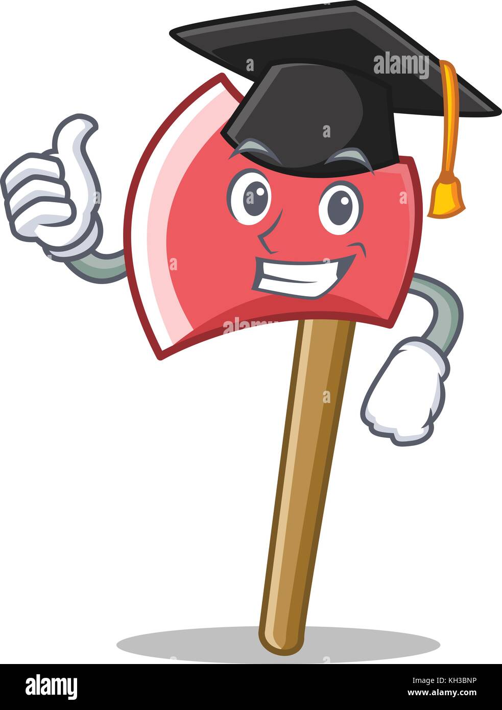 Graduation axe character cartoon style Stock Vector Image & Art - Alamy