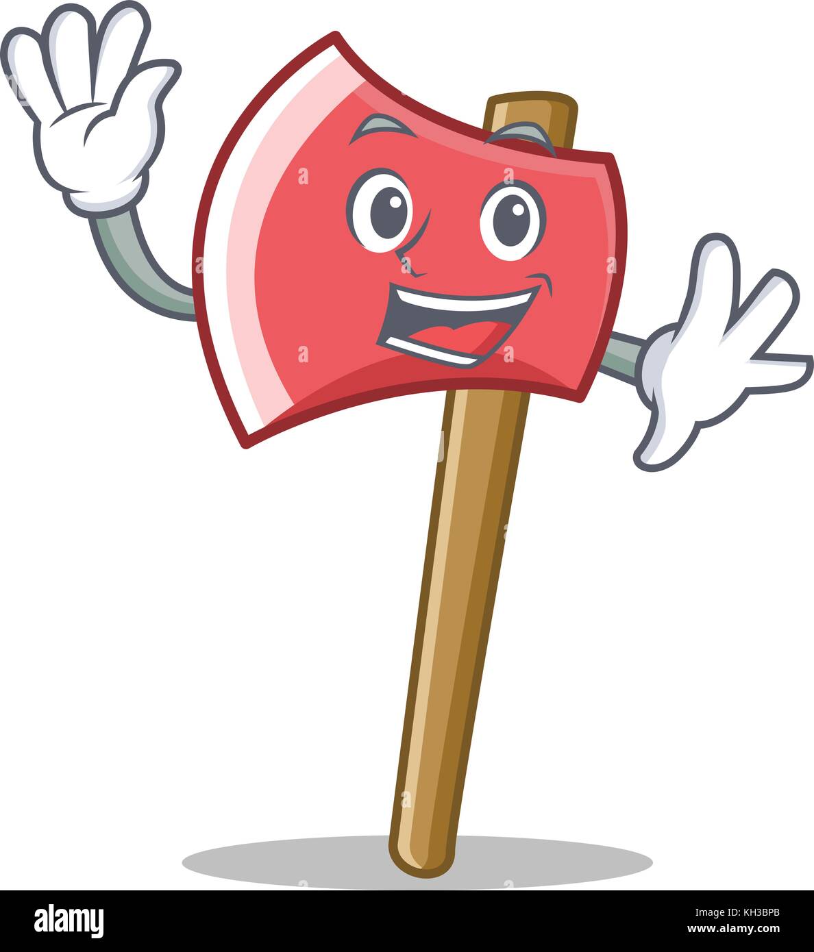 Waving axe character cartoon style Stock Vector Image & Art - Alamy