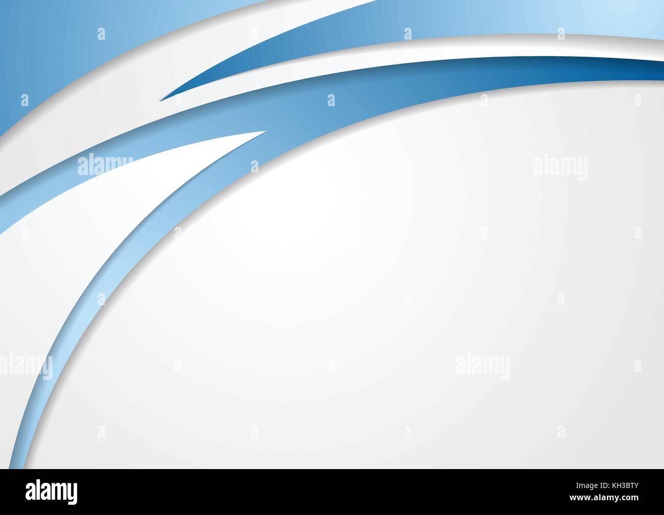 Abstract blue grey waves corporate background. Vector illustration ...