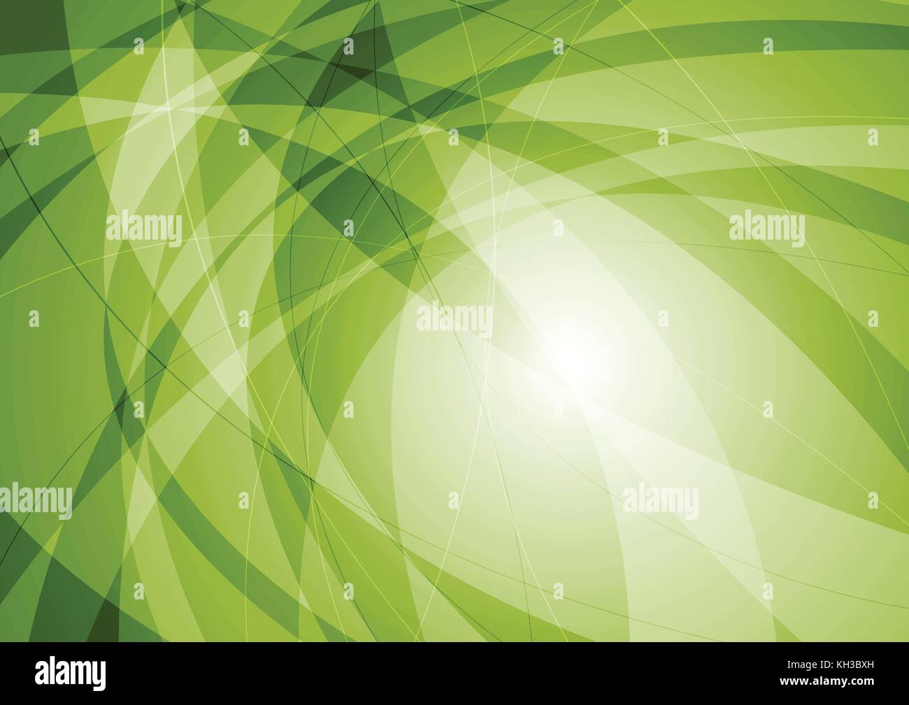 Bright green abstract tech wavy vector background Stock Vector Image ...