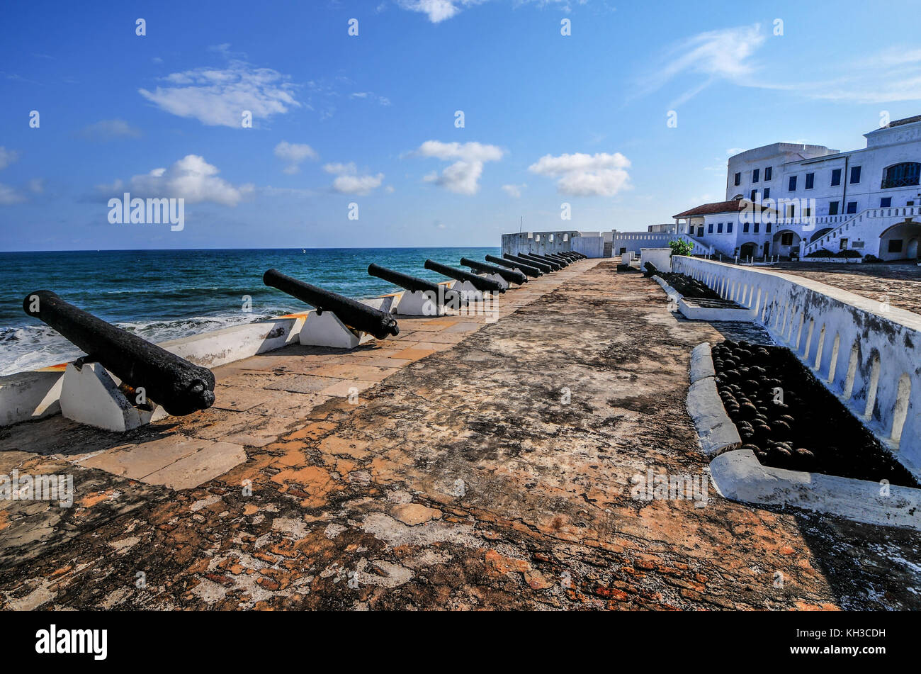 View of the gold coast from cape coast castle hi-res stock photography ...