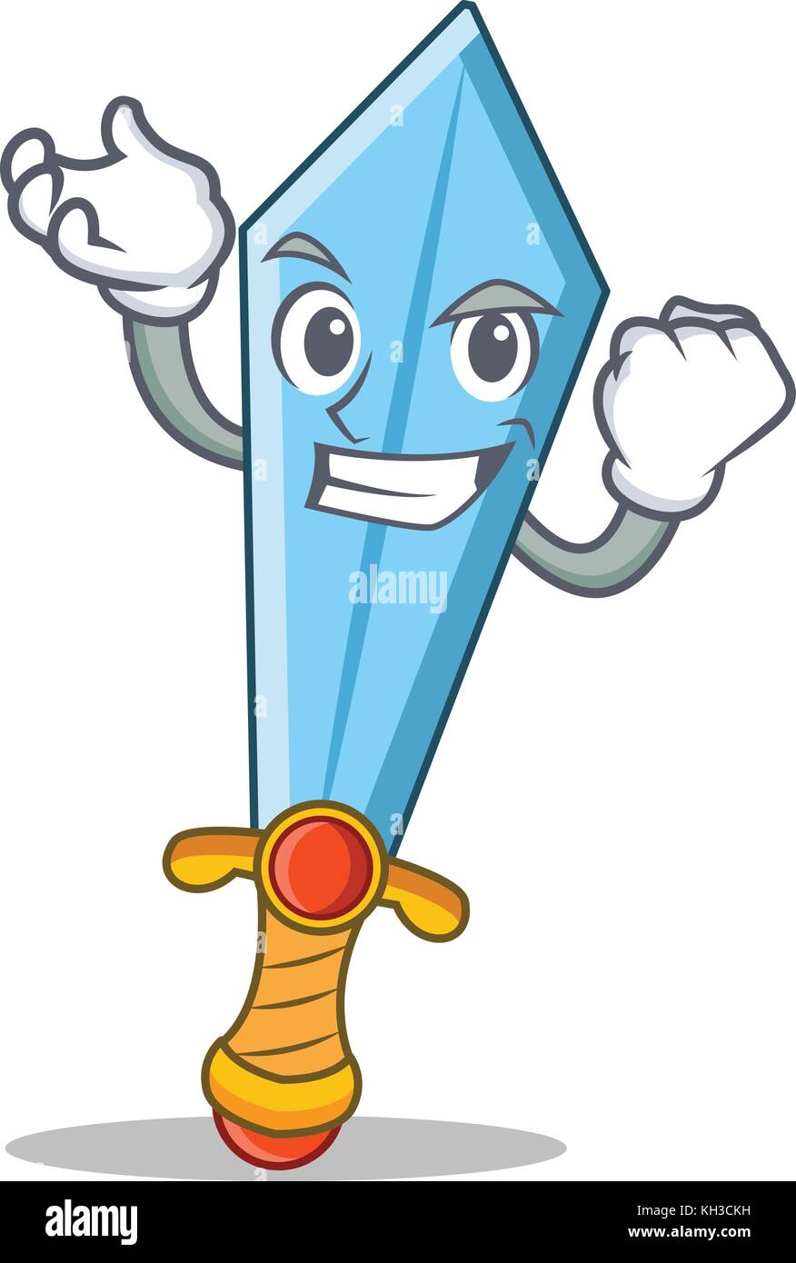 Successful sword character cartoon style Stock Vector Image & Art - Alamy