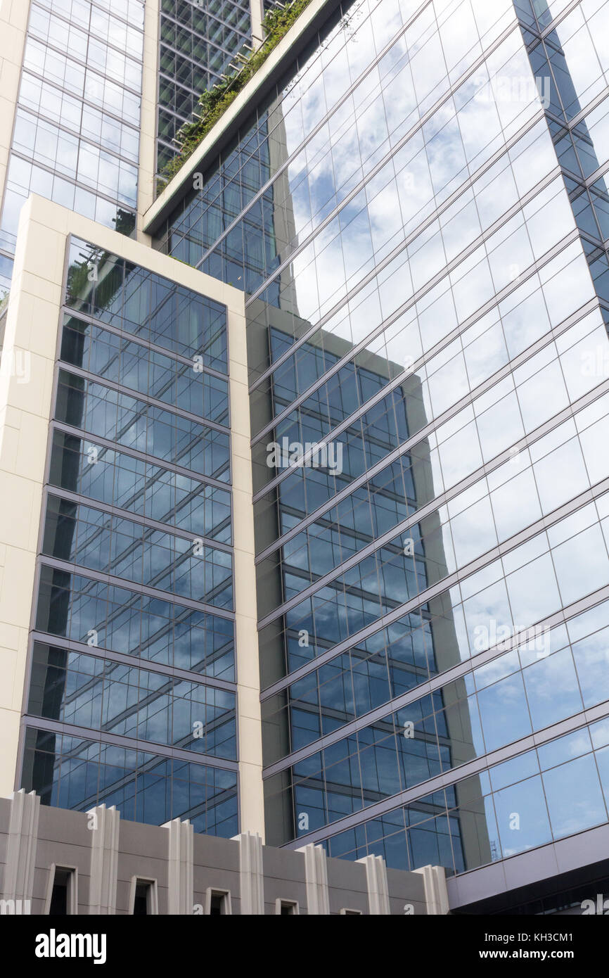 Modern glass office building, bangkok, Thailand Stock Photo - Alamy
