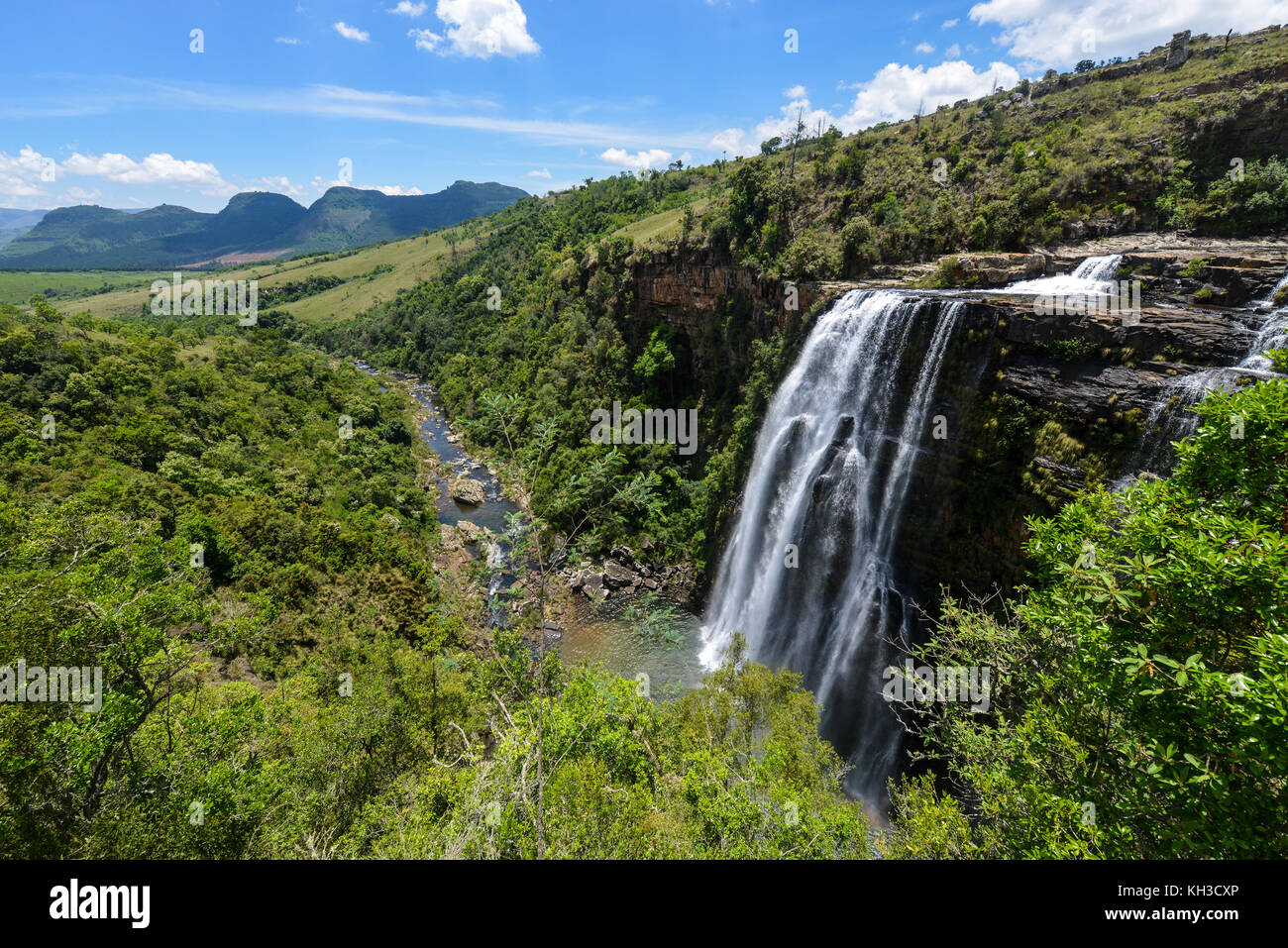 Lisbon Falls is the highest waterfall in Mpumalanga, South Africa. The ...