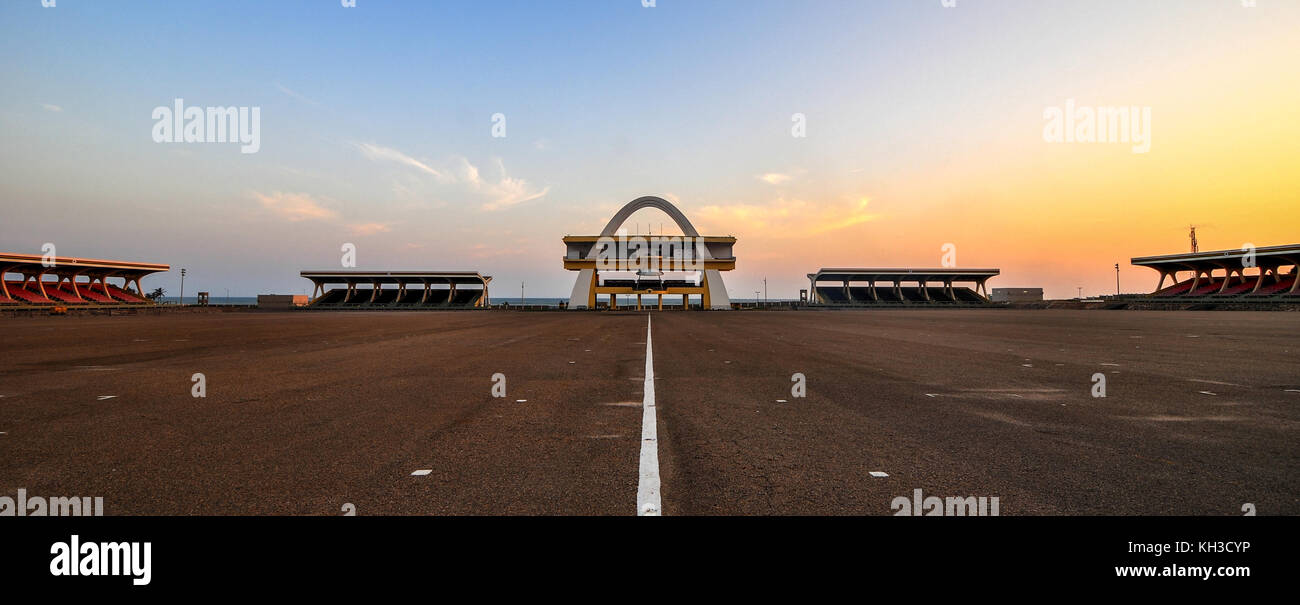 The Independence Arch in Accra, Ghana, is part of the Independence ...