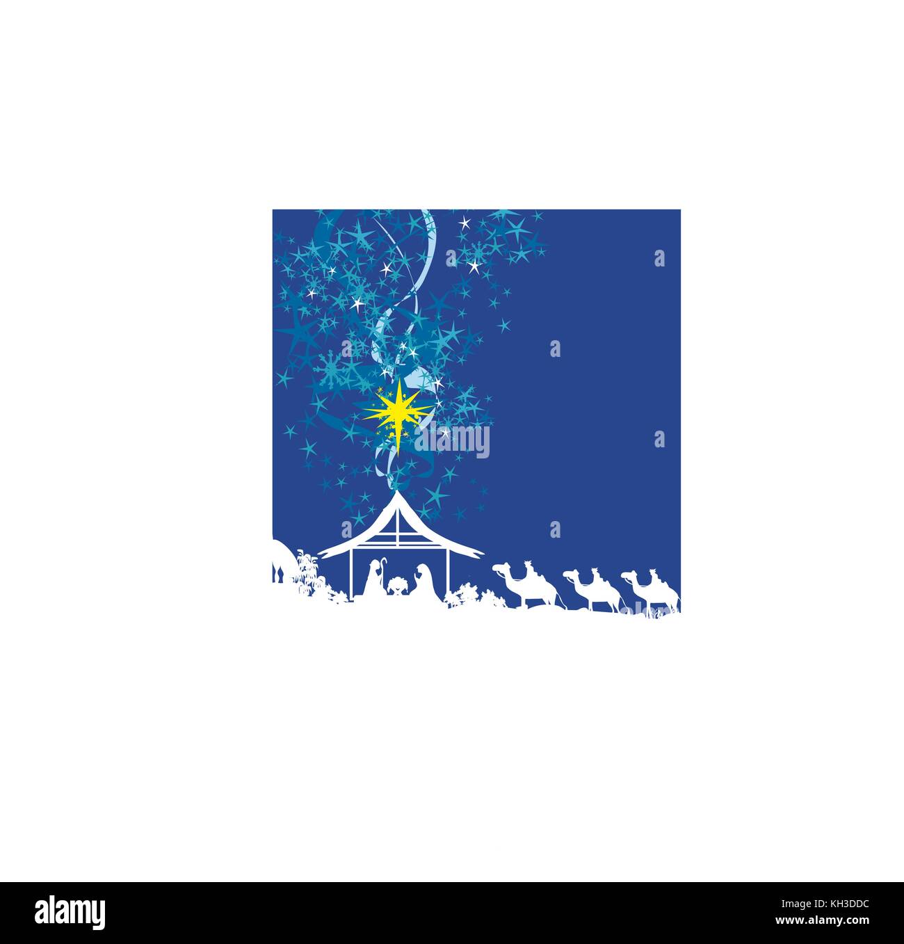birth of Jesus in Bethlehem - abstract card Stock Vector Image & Art ...