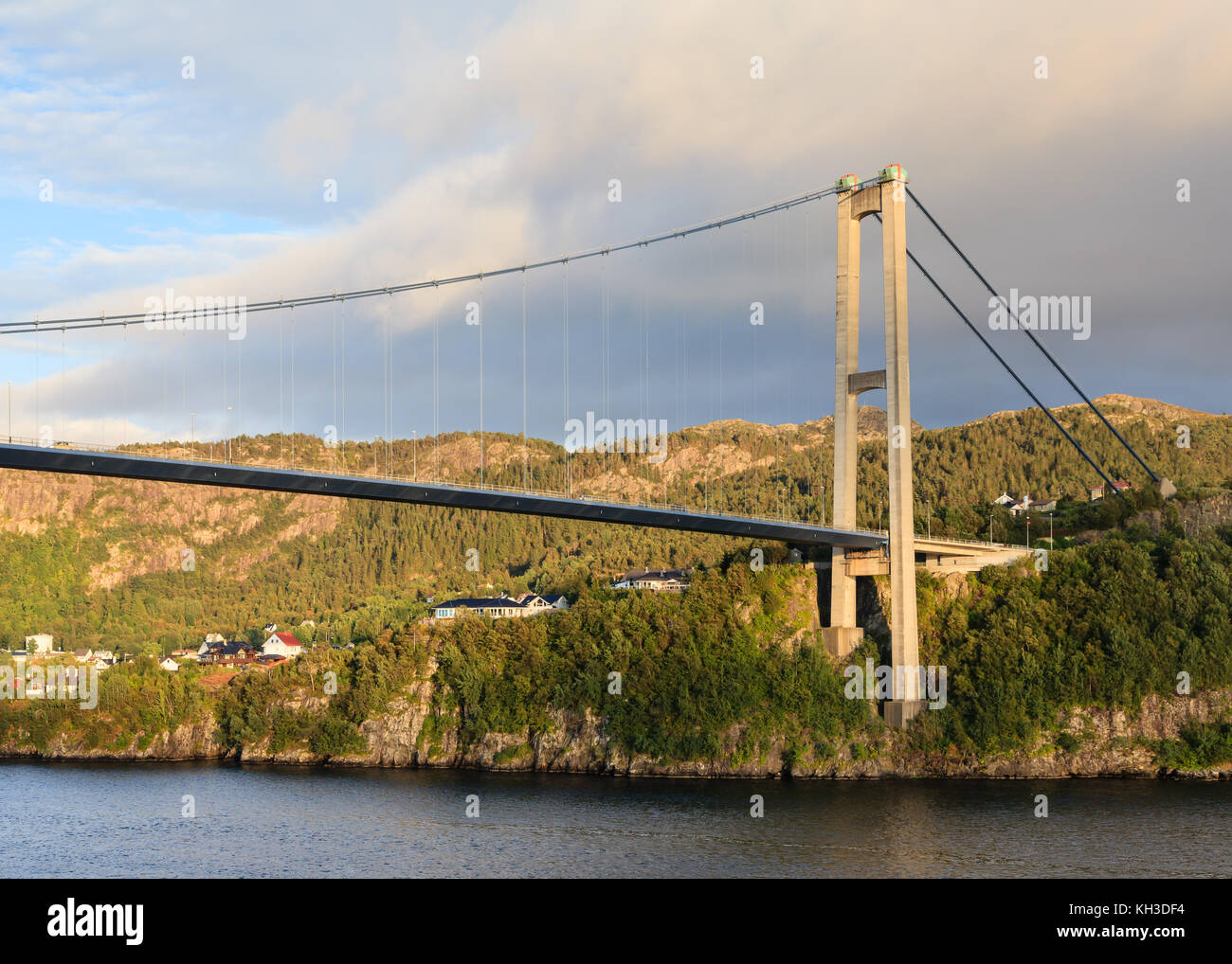 Sotra bridge is a suspension bridge crossing Knarreviksundet in Norway ...