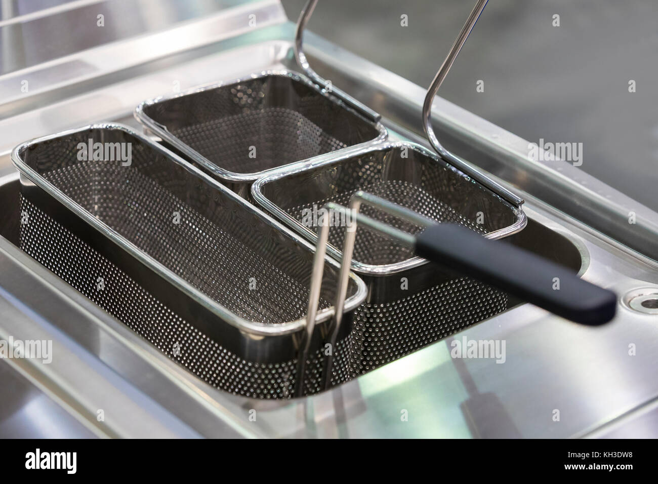 Deep frying surface for cooking in oil Stock Photo - Alamy