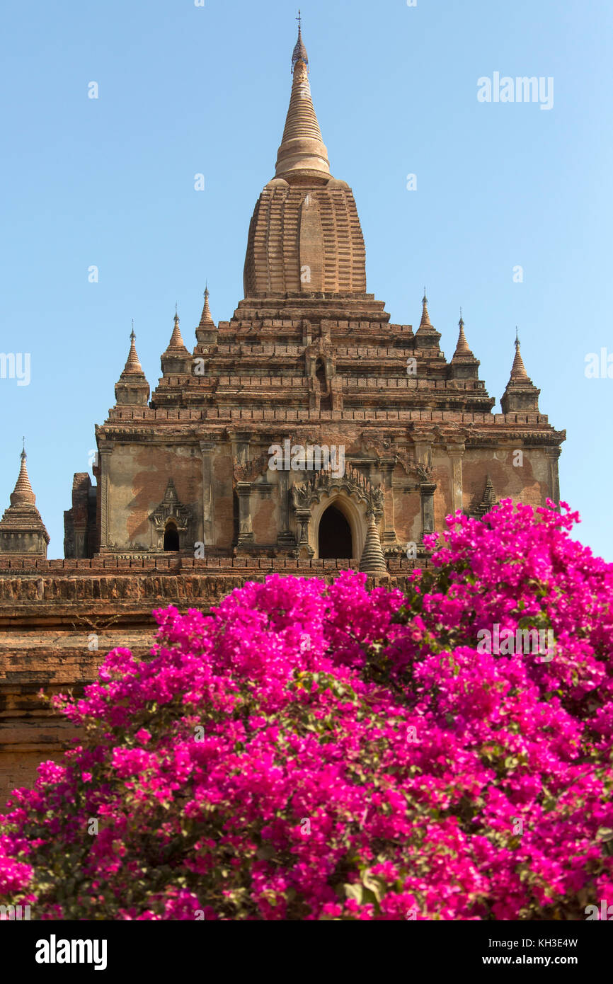 The Shwegugyi Buddhist Temple in the ancient city of Bagan in Myanmar ...