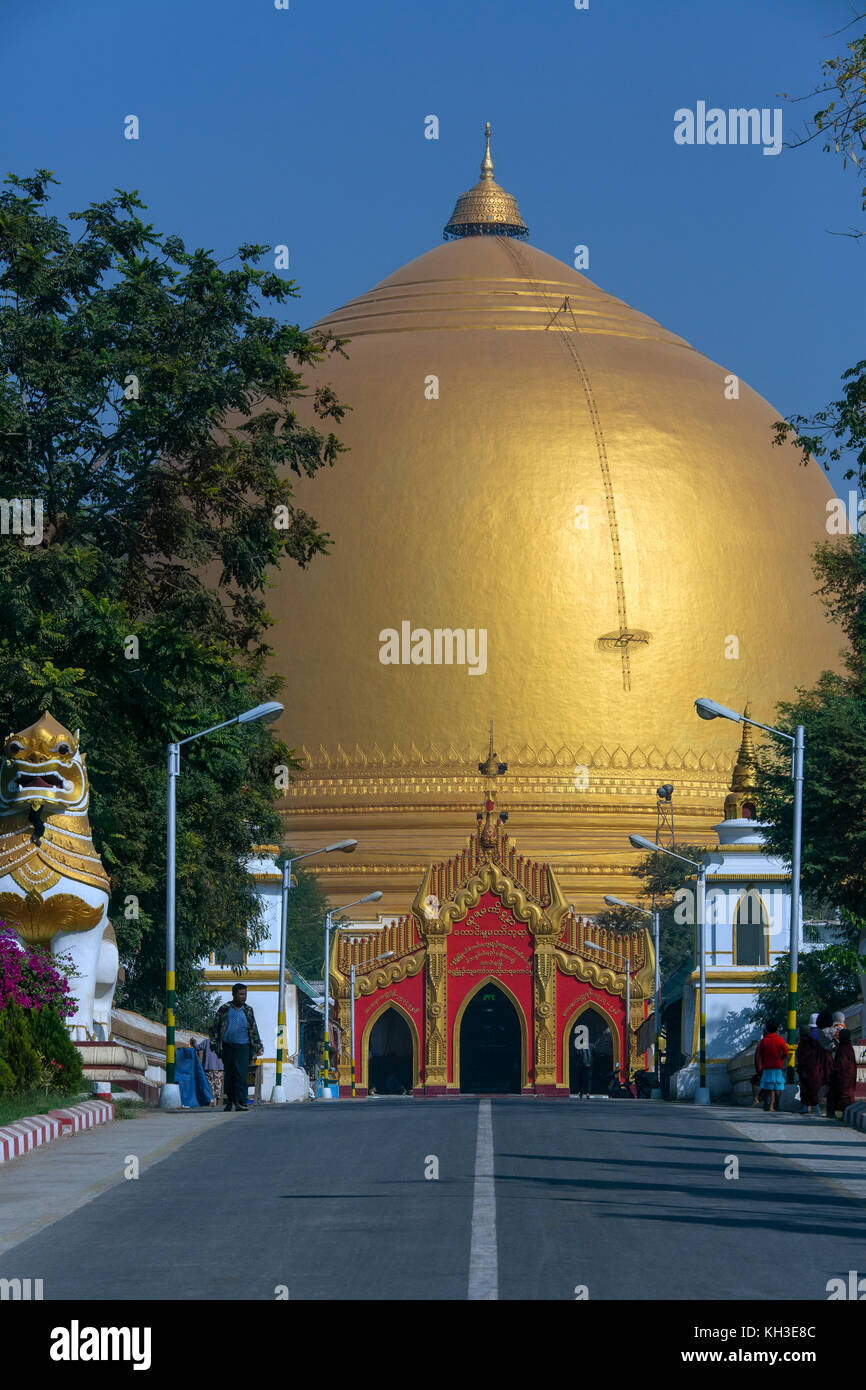 The Kaung Mu Taw Pagoda in the city of Sagaing in Myanmar (Burma Stock ...
