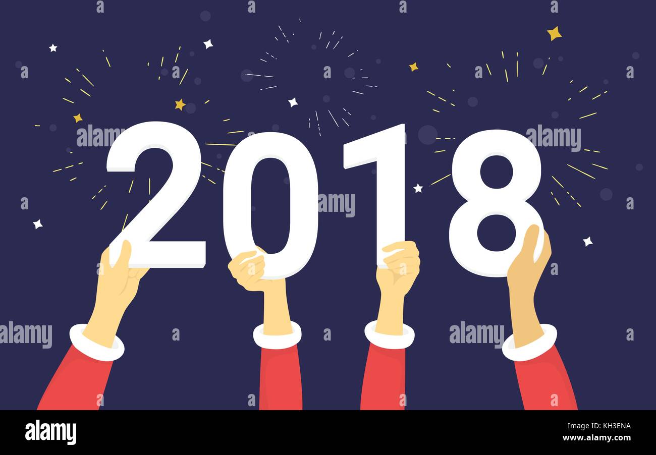 2018 letters concept vector illustration Stock Vector Image & Art - Alamy