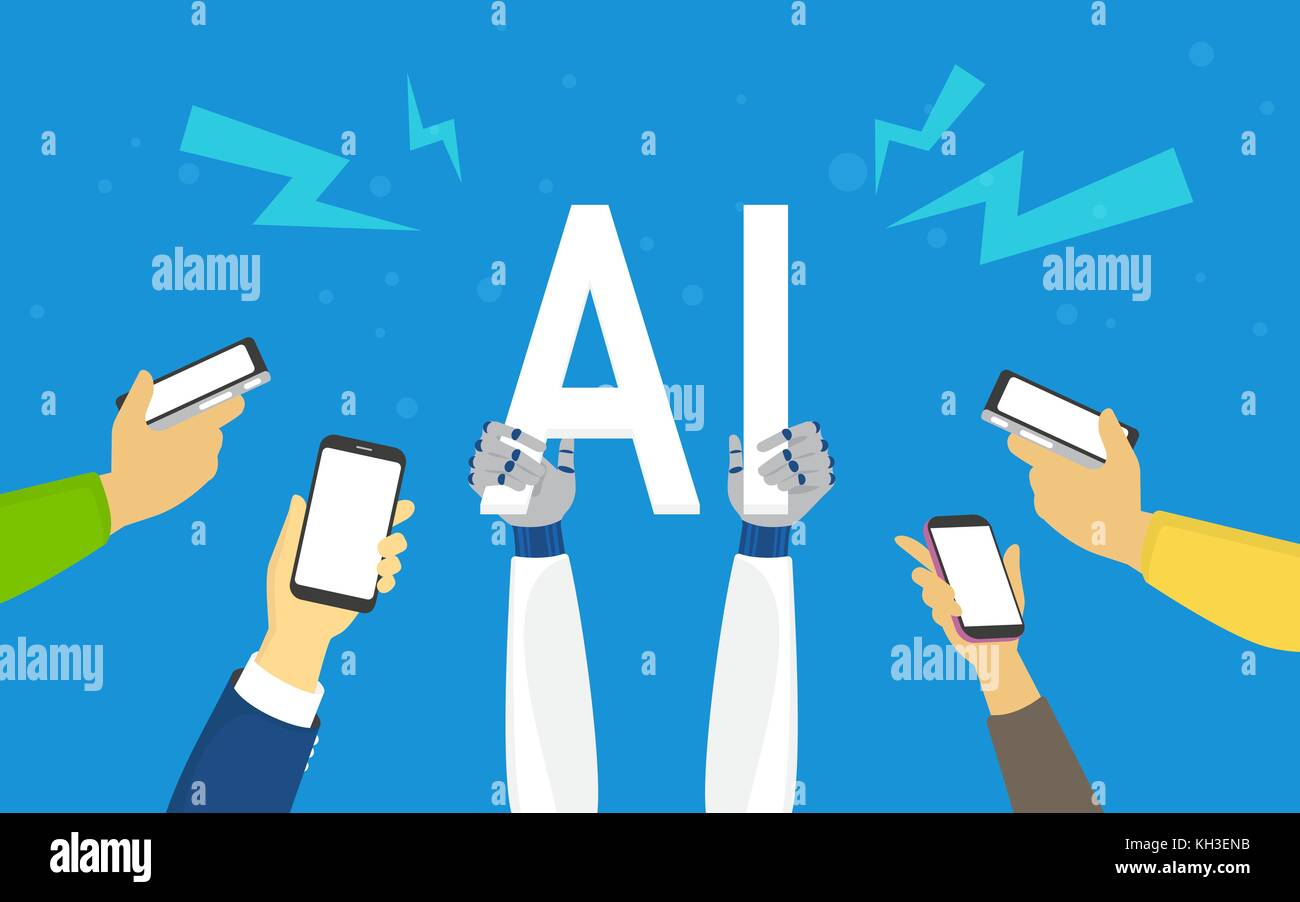 Hands hold smart phone Stock Vector Images - Alamy