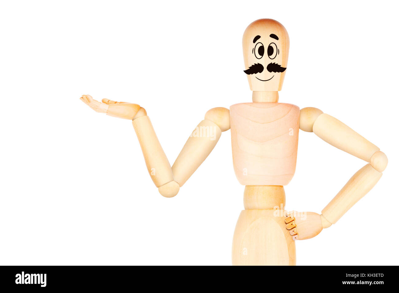 happy character showing empty white space for message and text Stock ...