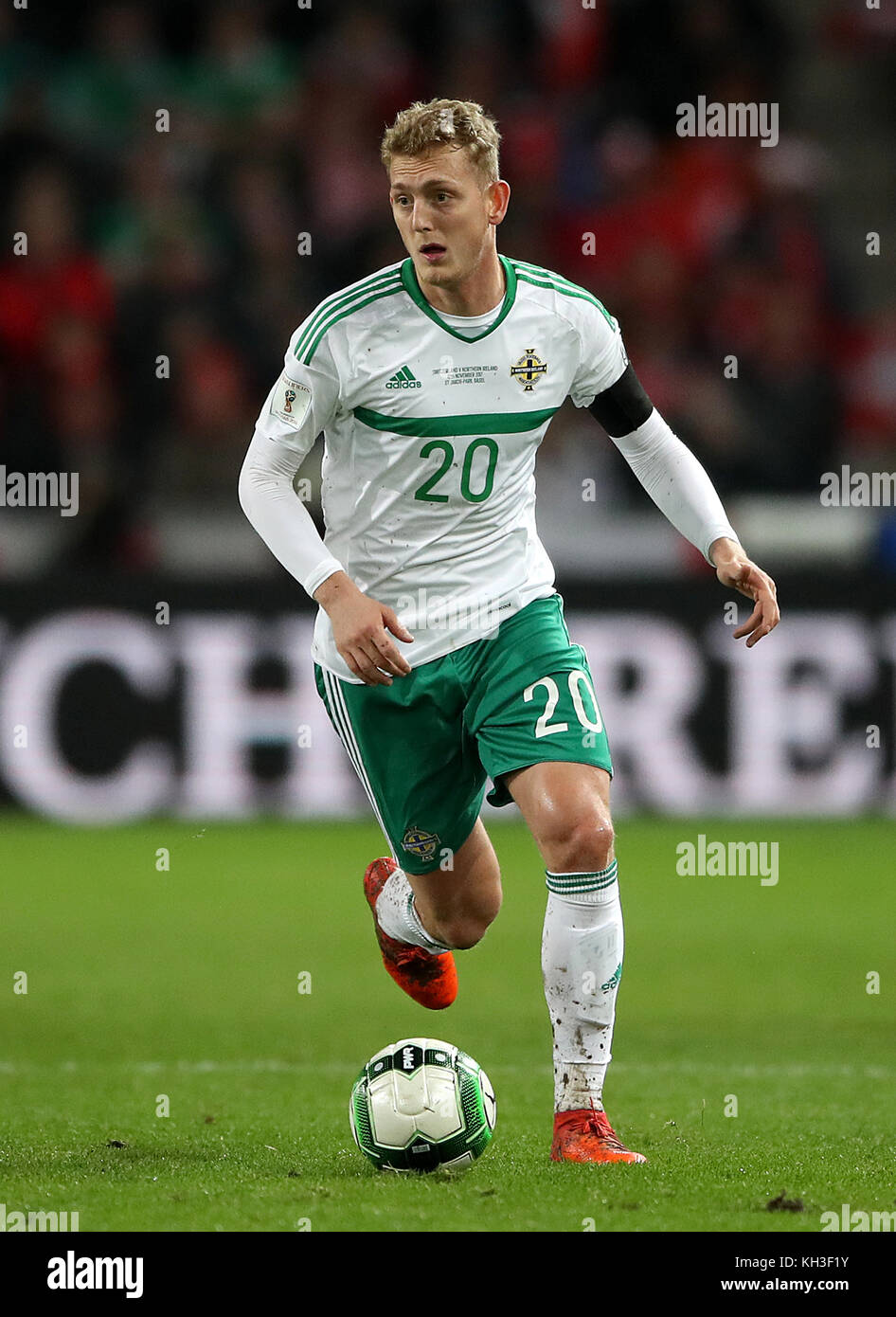 Northern Ireland's George Saville during the FIFA World Cup Qualifying ...
