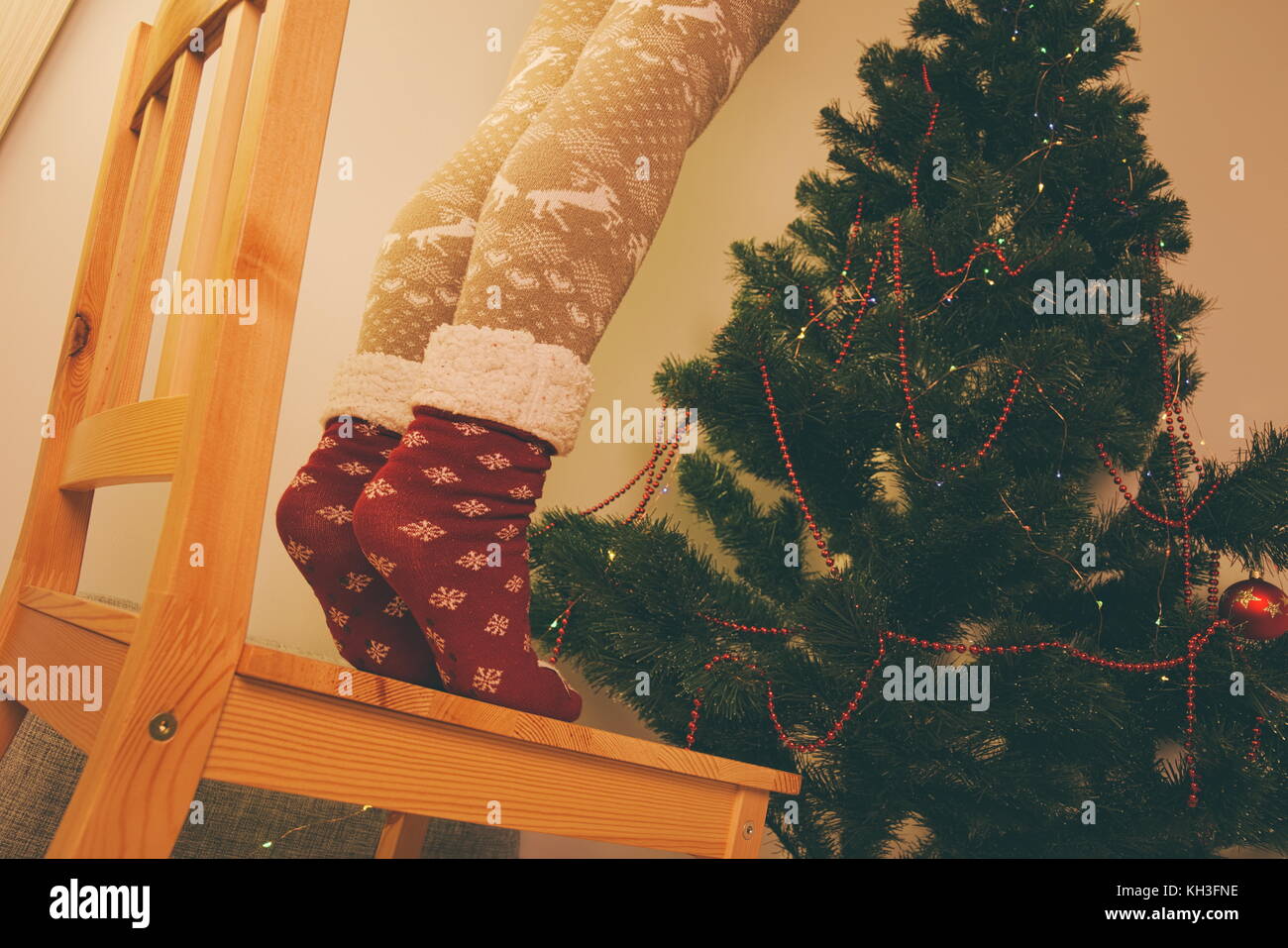Bottom of christmas tree hi-res stock photography and images - Alamy