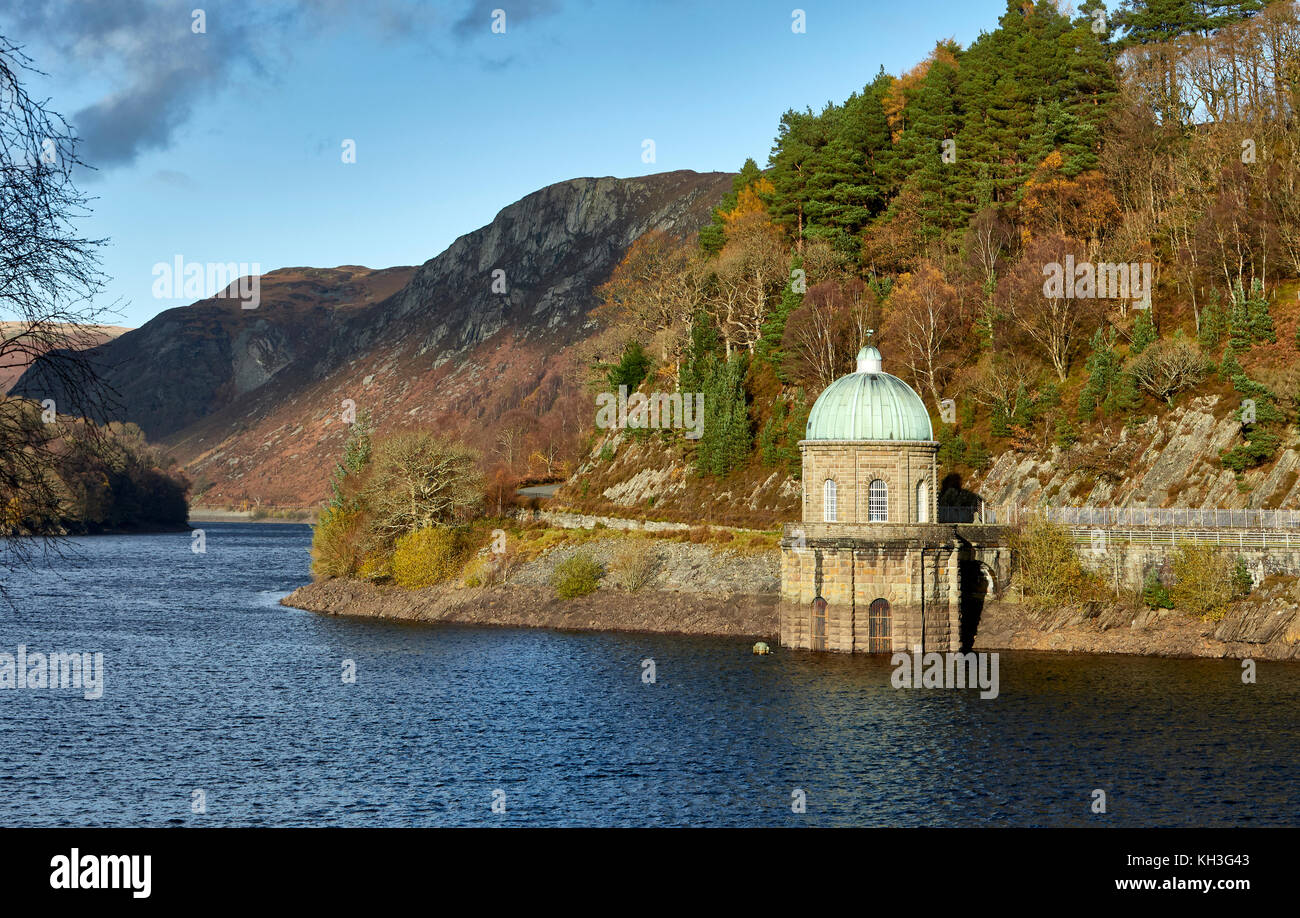 Foel Tower Garreg Ddu Dam Elan Valley Rhayader Powys Wales UK Stock ...