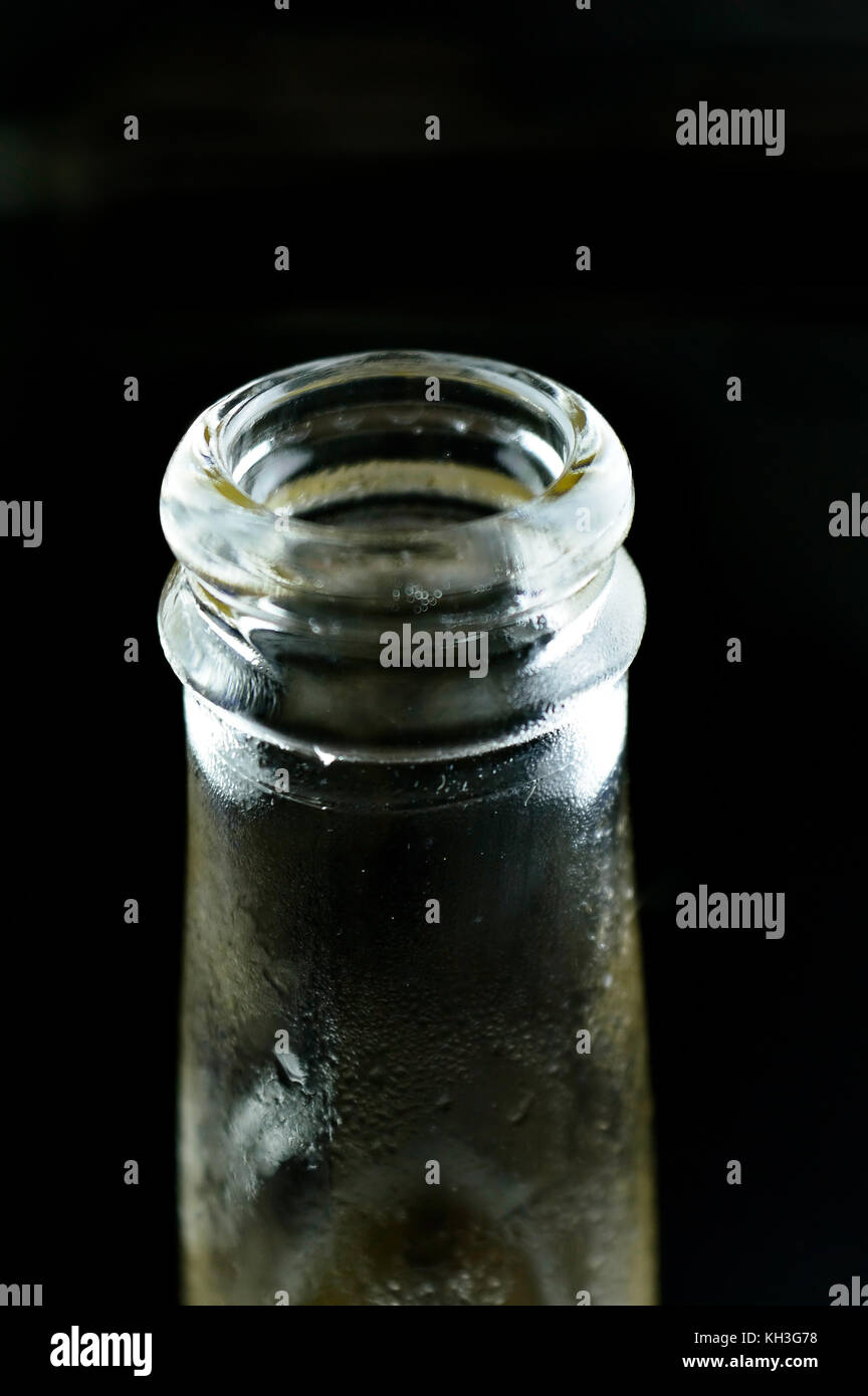 Bottle Neck isolated on black background Stock Photo - Alamy