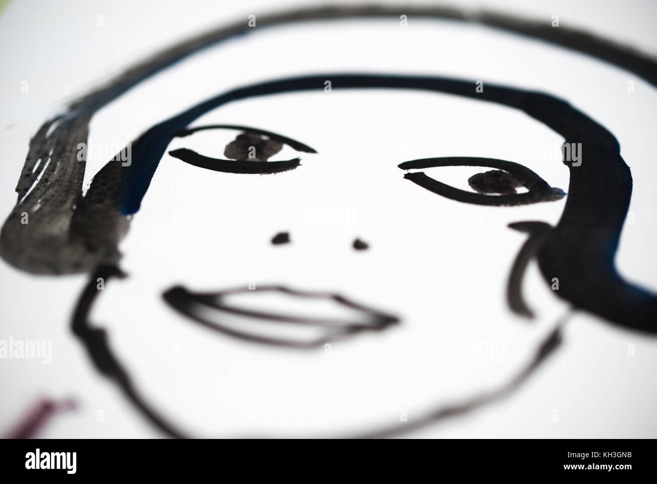 Portrait of a woman in style of a movie star Stock Photo - Alamy