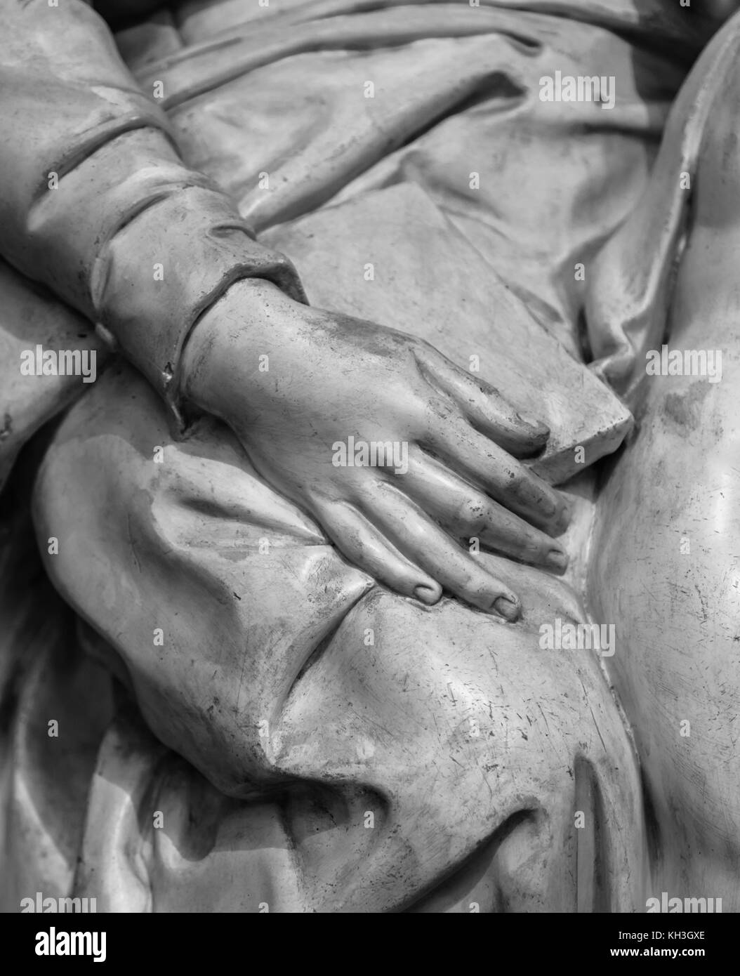 stone statue detail of human hand Stock Photo - Alamy