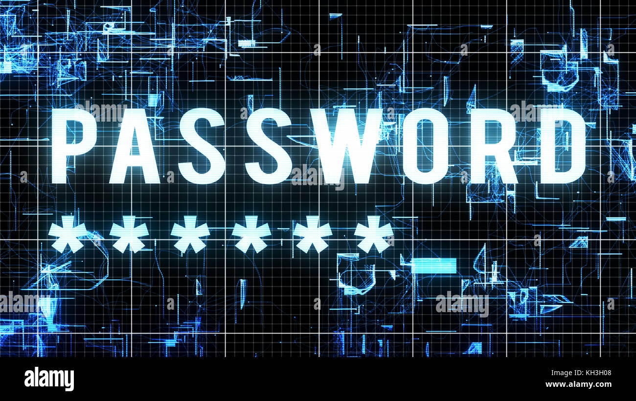 An advanced 3d illustration of a digital password with five corner ...