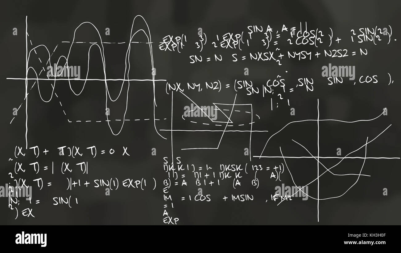 A high science 3d rendering of some physics theory drawn on a ...