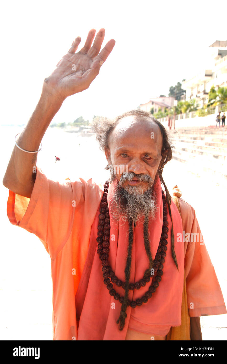 Sadhu (Baba), Sadhu, Old Hindu Priest, Indian Holy Man, Rishikesh ...