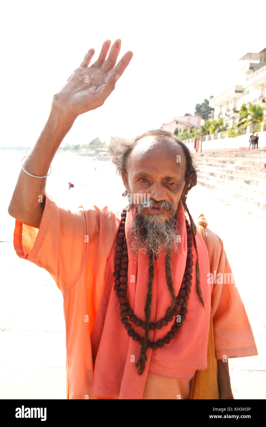 Sadhu (Baba), Sadhu, Old Hindu Priest, Indian Holy Man, Rishikesh ...