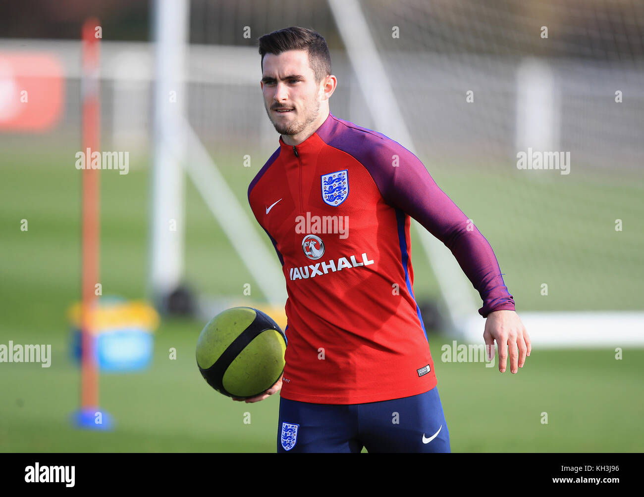 England's Lewis Cook during a training session at Enfield Training ...