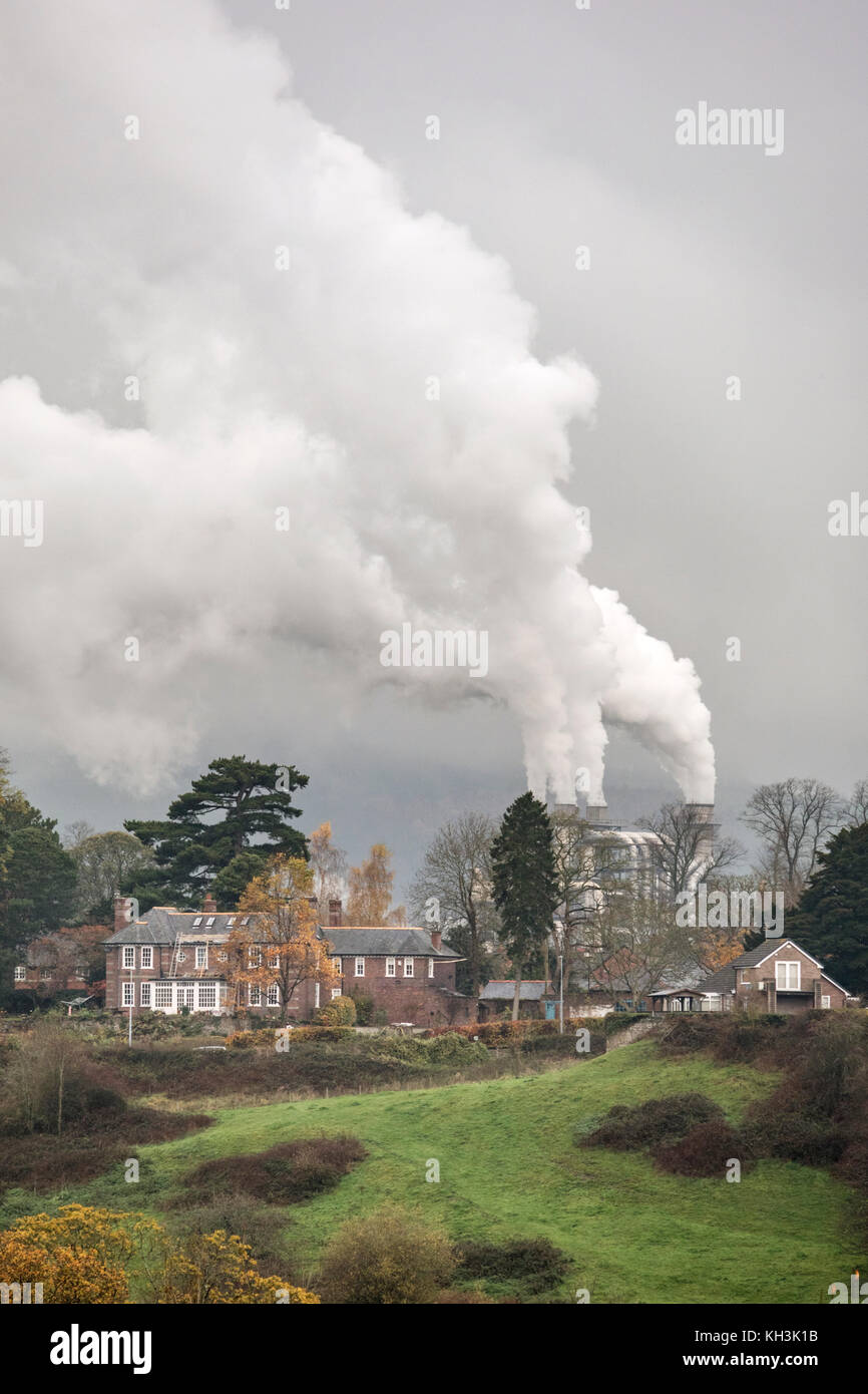 Kronospan wood panel factory in Chirk, North Wales, UK Stock Photo - Alamy