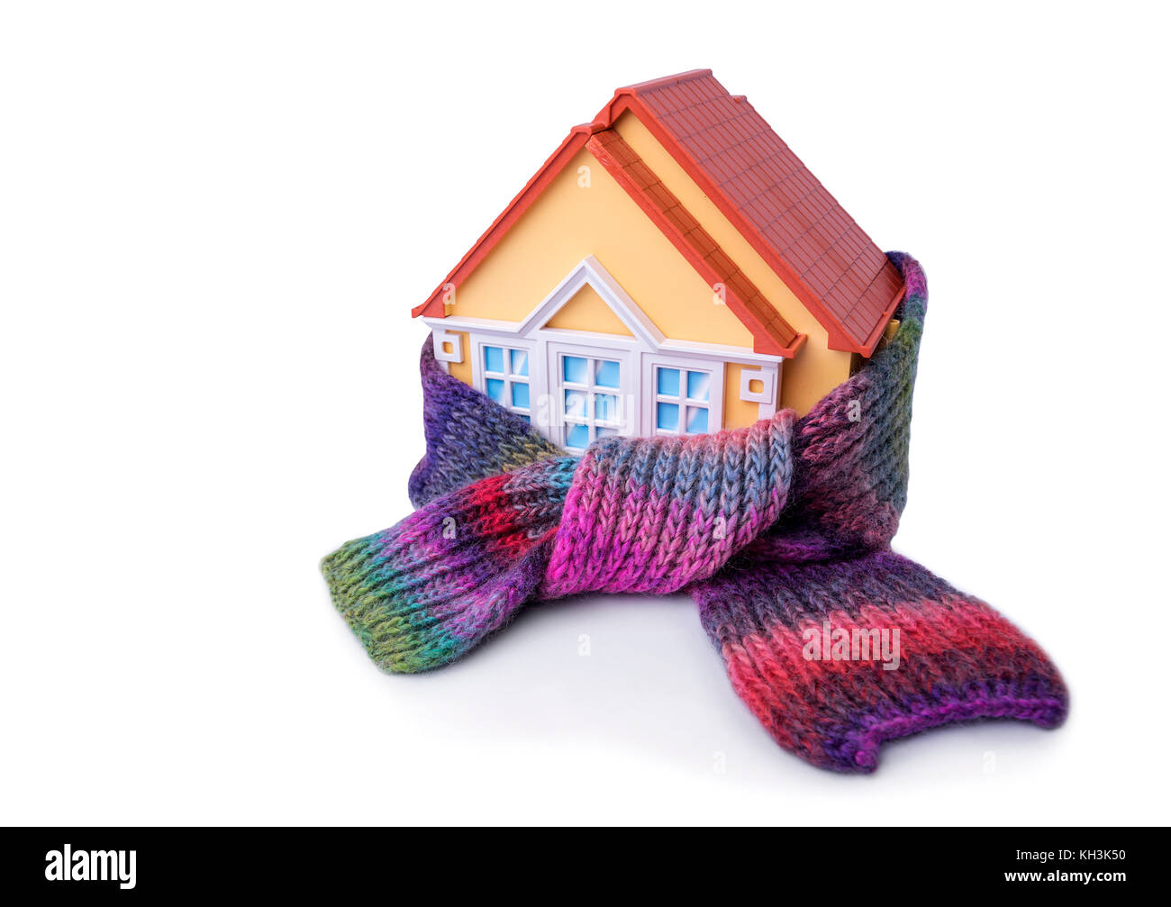 House is wrapped in a scarf Stock Photo - Alamy