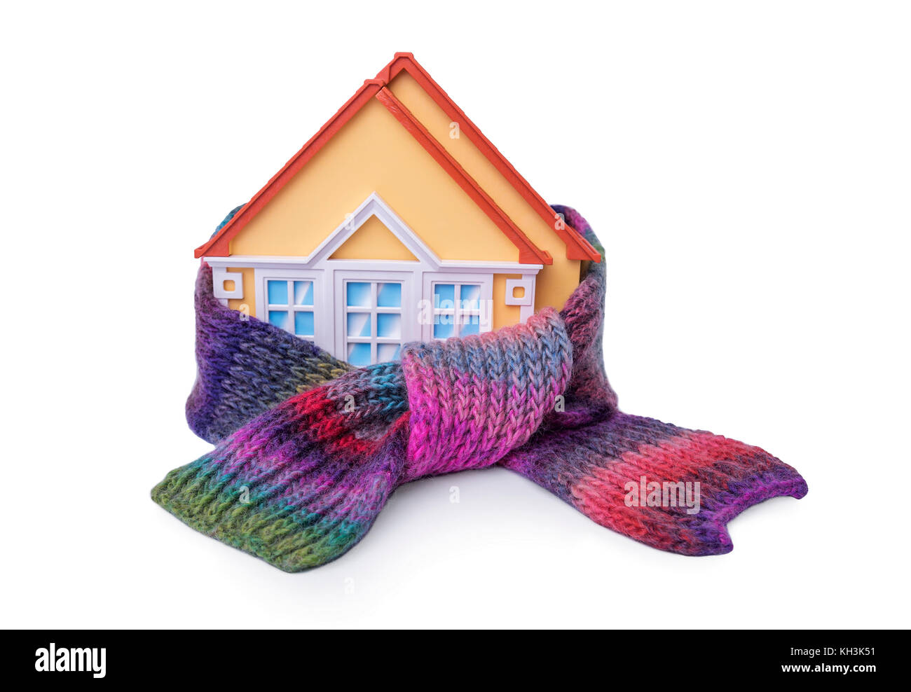 House is wrapped in a scarf Stock Photo - Alamy