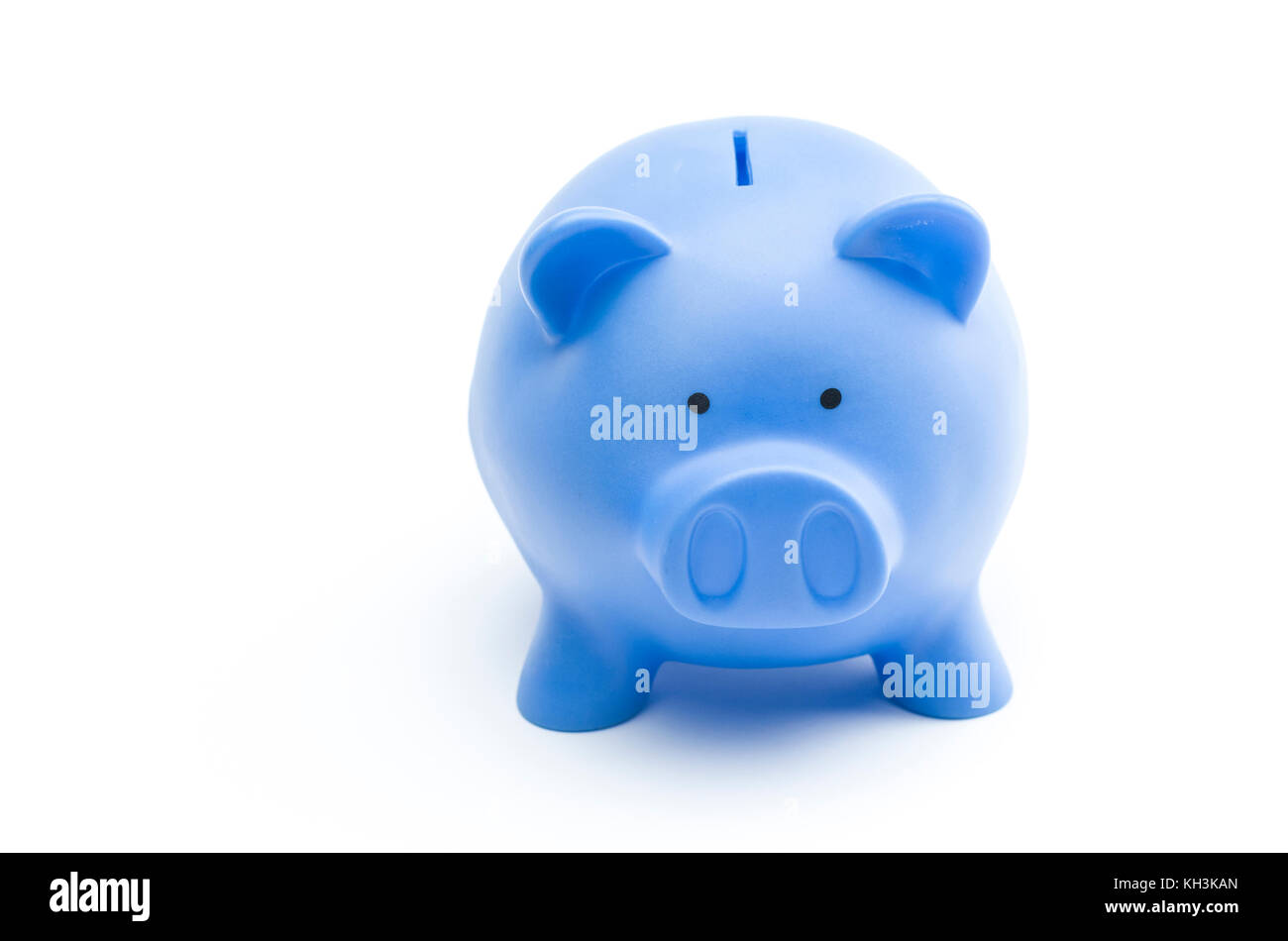 terracotta piggy bank on a white background - top view - money saving ...